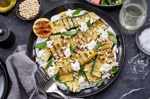 Grilled Zucchini with Herby Yogurt and Feta Recipe | Citarella
