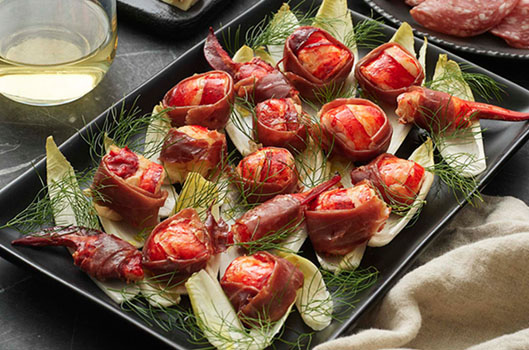 Bacon Wrapped Lobster